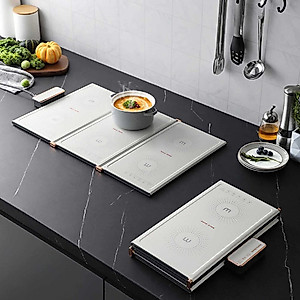 Foldable Electric Warming Tray Hot Plate,Multifunctional Hotplates with Adjustable Temperature Control,Perfect for Party Chafing Dish Warm Plate, A (A)