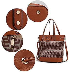 MKF Crossbody Hobo Bag for Women Handbag & Wristlet Wallet Purse Set – PU Leather Top Handle Shoulder Strap Black