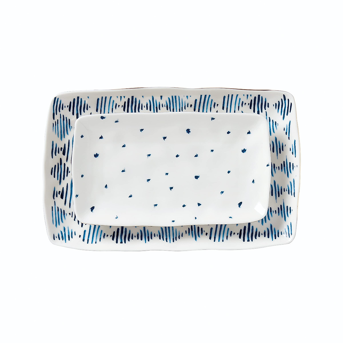 Lenox Blue Bay 2-Piece Nesting Platter Set, 2.87