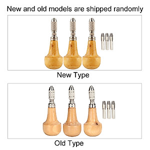 3 Set Hand Chucks Jewelry Making Pin Vise Wooden Handles Pear Shape Graver Handle Pin Vise Hand Drill Wooden Handle for Stone Setting Graver Replacement