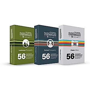 Photography Inspiration Cards, Bundle of 3: of Classic, Landscape and Portrait Edition Camera Accessories - XL Card Deck, Photographer Gifts, DSLR Accessory, Photography Accessories