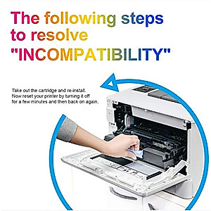 Uniwork Remanufactured Toner Cartridge Replacement for Canon 118 CRG-118 HP 304A Compatible with Laserjet Imageclass MF726Cdw MF8580Cdw MF8380Cdw MF8350Cdn LBP7660Cdn Printer Tray (4 Pack)