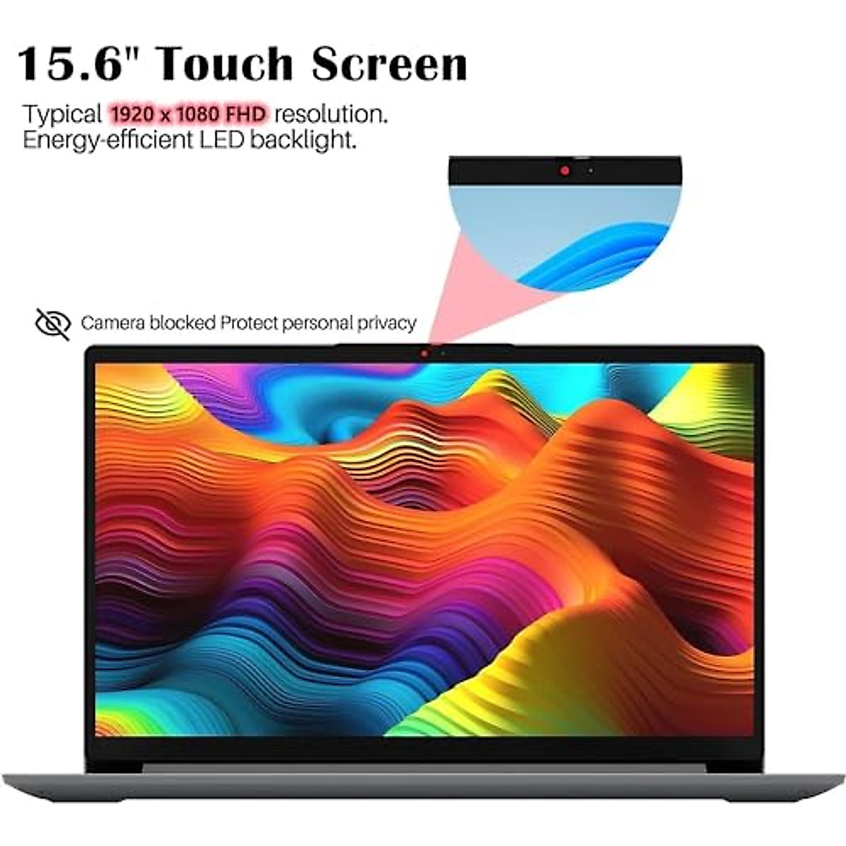 Lenovo IdeaPad 3i Laptop - 15.6" Full HD 1080p Touch Screen - Intel Core i5-1155G7-40GB Memory - 2TB SSD - Windows 11 Home - Abyss Blue – w/HDMI Cable