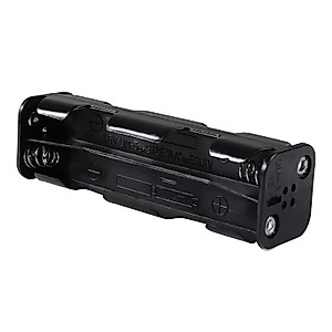 3pcs 8 AA Battery Holder 12v AA Battery Holder 8 X AA Battery Holder with Wires and I-Type 9V Battery Clip Connector Two Layers Battery Case Long Strip Type