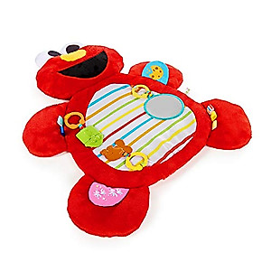 Bright Starts Sesame Street Tummy-Time Elmo Prop Mat, Ages 0-12 Months
