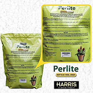 Harris Premium Horticultural Perlite for Plants and Gardening, 8qt to Promote Root Growth and Soil Health