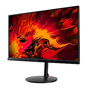 Acer Nitro XV282K KVbmiipruzx 28" UHD (3840 x 2160) Agile-Splendor IPS Gaming Monitor | AMD FreeSync Premium | 144Hz | 1ms | TUV/Eyesafe | 1 Display Port 1.2, 2 HDMI 2.1 & 4 USB Ports,Black