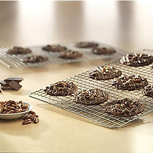 USA Pan Half Sheet Nonstick Roasting and Cooling Rack, Set of 2