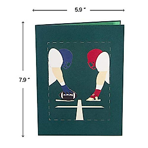 Ribbli Football Handmade 3D Pop Up Card,Greeting Card,Birthday Card,Anniversary Card,Fathers Day Card,Sport Card,For Him,Men,Dad,Son,Boyfriend,Husband,Any Occasion,with Envelope