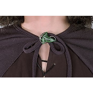Elven Cloak Leaf Clasp Costume Accessory, Enamel Pins Brooch for Women Men Suit Pendant Necklace ,Cloak Clasp Brooches Cosplay Jewelry
