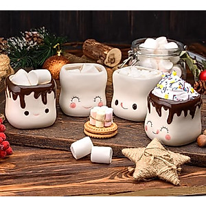 Hawaii Will Always Be Home Cute Marshmallow Shaped Mugs Ceramic Hot Chocolate Cup Hot Chocolate Mugs Milk Cocoa Christmas Funny Coffee Mug Mothers Day Gift 6oz