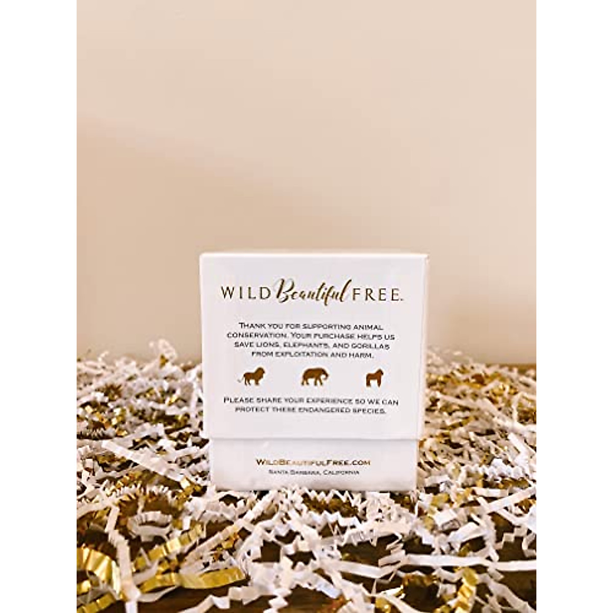 Lavender and Vanilla Organic Aromatherapy Candle with Pure Essential Oils for Stress Relief and Sleep - Dream Elephant Luxury Candle by Wild Beautiful Free