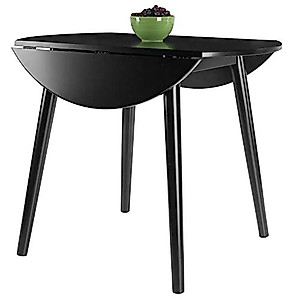 Winsome Moreno Dining Table, Black 35.43x35.43x28.94