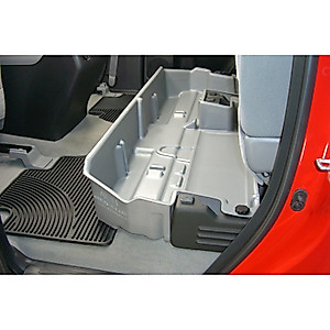 DU-HA Under Seat Storage Fits 07-21 Toyota Tundra Double Cab without Subwoofer, Black, Part #60051