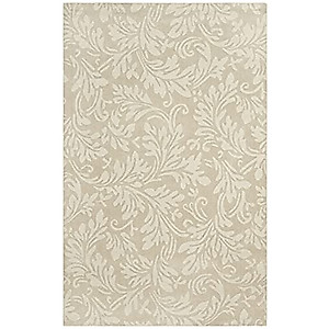SAFAVIEH Impressions Collection Area Rug - 5' x 8', Sage, Handmade Wool, Ideal for High Traffic Areas in Living Room, Bedroom (IM344C)
