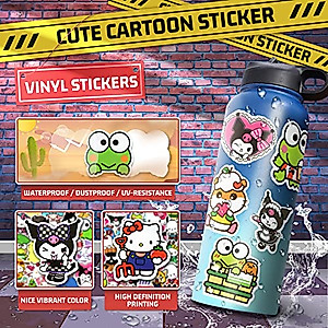 100PCS Cartoon Stickers Kawaii Stickers, Anime Stickers for Kids, Vinyl Laptop Stickers for Water Bottles Anime Stickers for Adults Kids Teens