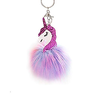 DRESHOW BQUBO 5 Pack Unicorn Gifts for Girls Drawstring Backpack/Makeup Bag/Necklace/Coin Purse Unicorn Set