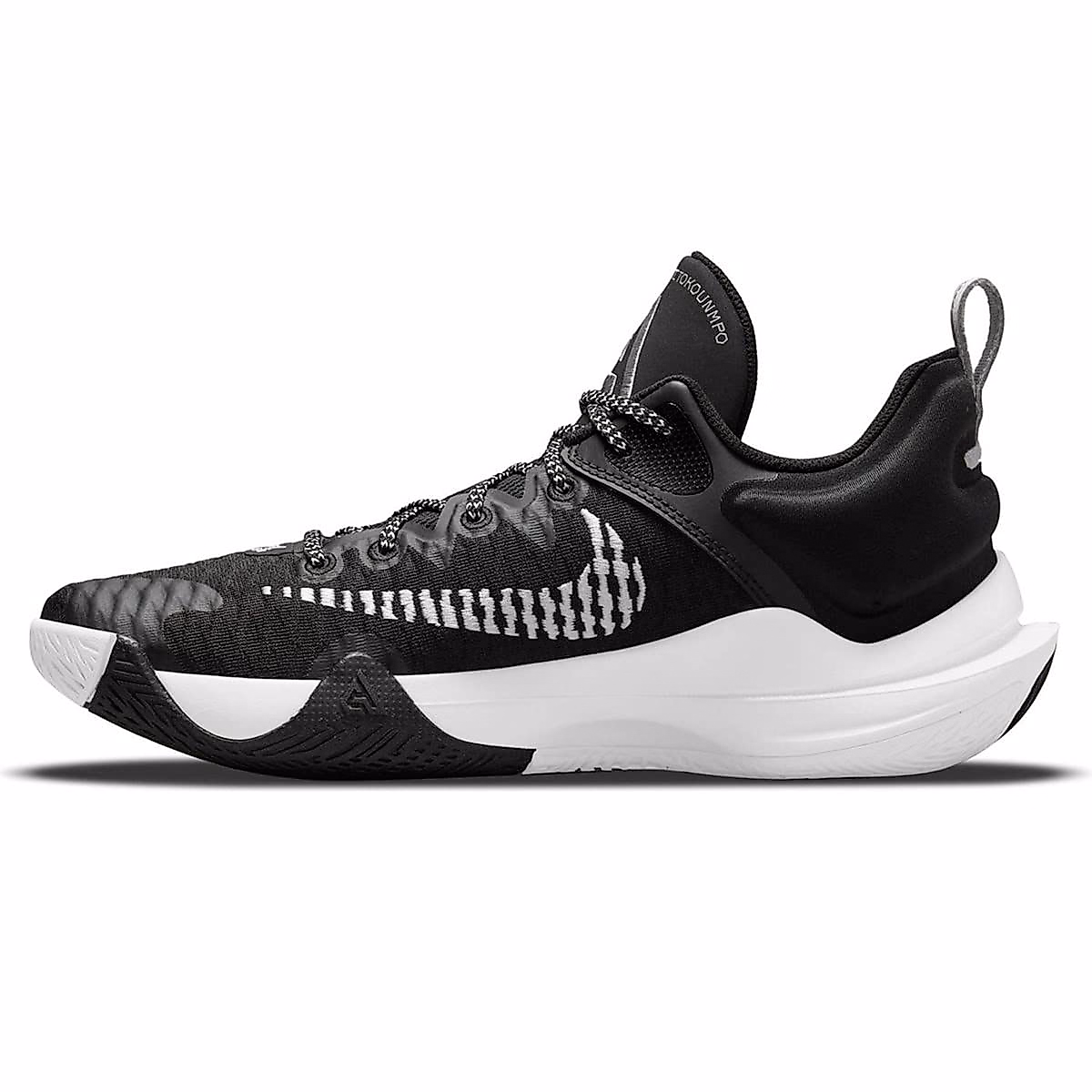 Nike Men's Giannis Immortality Athletic Basketball Shoes, Black/White-wolf Grey-clear, 13