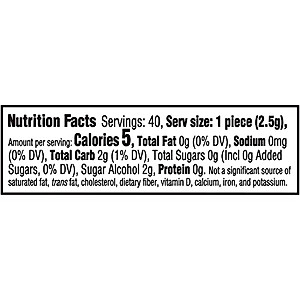 Trident Vibes Spearmint Rush Sugar Free Gum, 4 Bottles of 40 Pieces (160 Total Pieces)