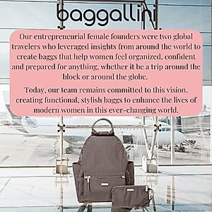 Baggallini womens New Classic Heritage With Rfid Phone Wristlet All Day Backpack, Sterling Shimmer, One Size US