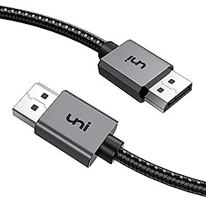 uni VESA Certified DisplayPort Cable [2K@165Hz/144Hz, 4K@60Hz], High-Speed Display Port Cable Braided 6.6 FT, DP 1.2 Cable for 2K Gaming Monitor, PC, NVIDIA/AMD Graphics Cards
