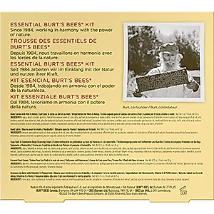 Burt's Bees Essential Gift Set, 5 Travel Size Products - Deep Cleansing Cream, Hand Salve, Body Lotion, Foot Cream and Lip Balm