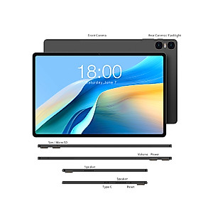 TECLAST Tablet 10.4 inch Android 13 Tablets, 16GB+128GB 1TB Expand Android Tablet, 8 core Processor, 1920 * 1200 2K IPS, 2.4G/5G WiFi Support 4G LTE, 8MP+13MP Dual Camera, 7200mAh, BT 5.0, GPS