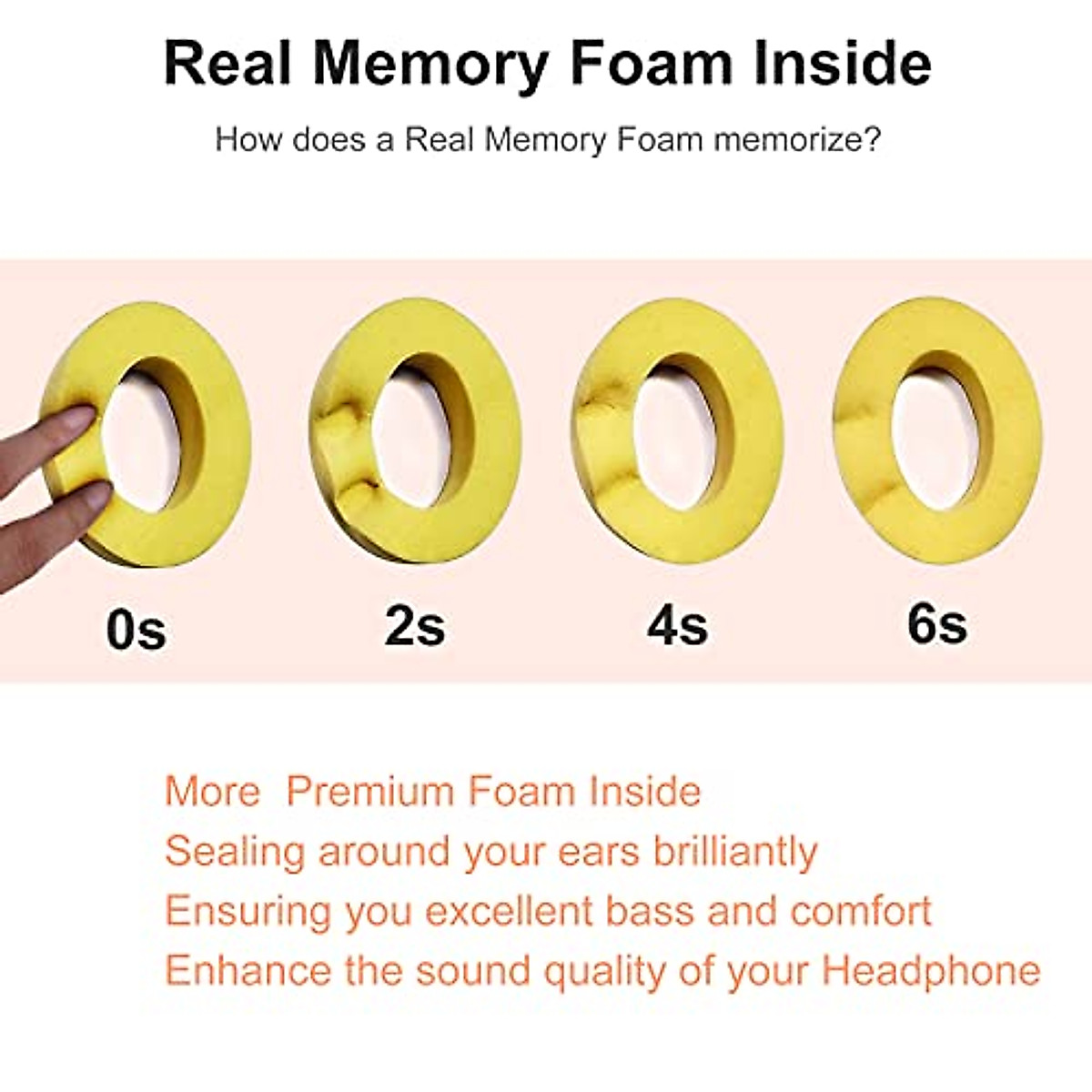 Replacement Ear Pads for Solo 2 & 3 Wireless On-Ear Headphones, PChero 2 Pairs Protein Leather Earpads Memory Foam Cushion Covers Compatible with Beats Solo2/Solo3 A1796/B0534 Headphone (Black)