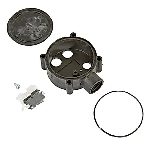 Little Giant SPRK-1 Sump Pump Diaphragm Switch Repair Kit with Casing, Black, 599300
