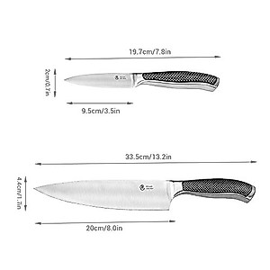 AIDEA Chef Knife - Professional Chef Knife-8 Inch, Japanese Steel, Military Grade & Micarta Handle, Ultra-sharp Kitchen Knife, Ideal for Home & Restaurant