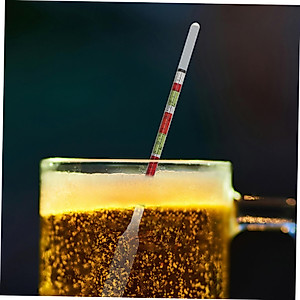 FUNOMOCYA 2 Pcs Sugar Meter Hydrometer for Mead Homebrew Hydrometer Manual Hydrometer Beer Wine Hydrometer Maple Sap Hydrometer Syrup Hydrometer for Moisture Content Borosilicate Glass