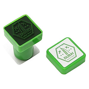 Bright Creations Passport Stamps, City and Country Stamp Set (1 x 1 In, 26 Pieces)