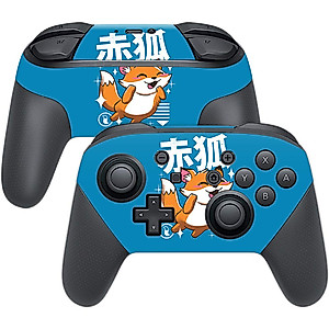MightySkins Skin Compatible with Nintendo Switch Pro Controller - Fox Kawaii | Protective, Durable, and Unique Vinyl Decal wrap Cover | Easy to Apply, Remove, and Change Styles | Made in The USA