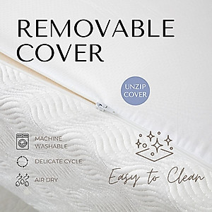 L’Baiet 8” Gel Memory Foam Mattress, Twin Size/Bed in a Box/Medium Firm/Breathable Cooling-Gel Comfort Technology/Pressure Relief/Comfy Support/Soft Fabric Cover/CertiPUR-US Certified