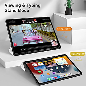 Batianda Customizable Case for Samsung Galaxy Tab S9 Ultra 14.6 inch 2023 Model (SM-X910/X916/X918) with S Pen Holder, Shockproof Tablet Cover with Clear Transparent Back Shell Auto Sleep/Wake