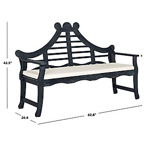 SAFAVIEH PAT6741A Outdoor Collection Azusa Bench