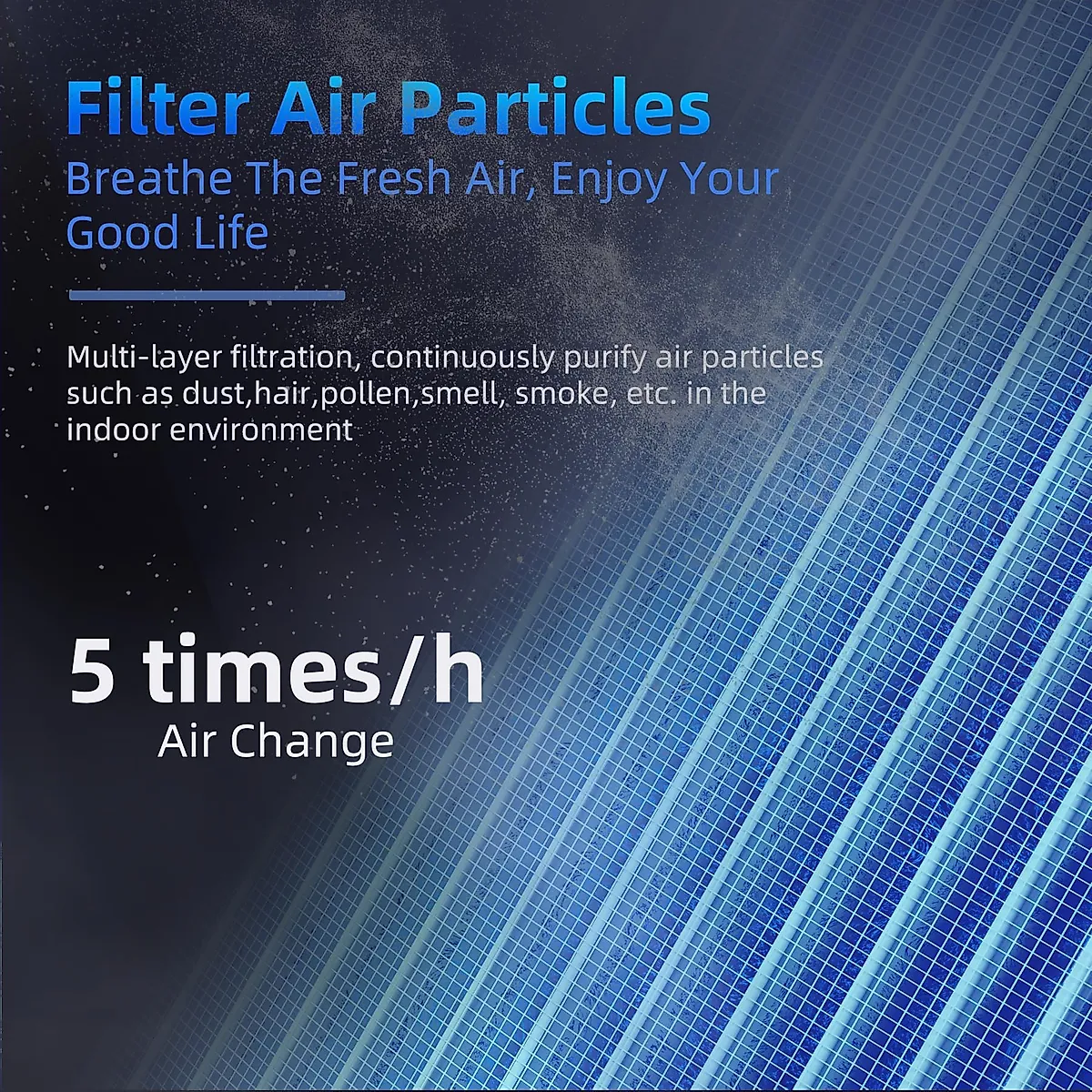 AROEVE Air Purifier with Three Filter(One Basic Version & Two Pet Dander Version)