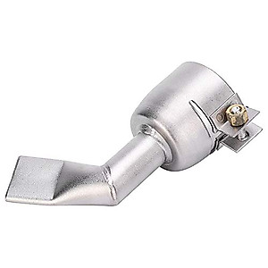 Welding Gun Nozzle, 2Pcs 120 Degree Hot Air Gun Welding Nozzle Stainless Steel Flat Nozzle Weld Torch Accessories for PVC PP