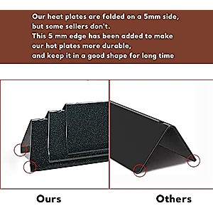 QuliMetal 18.7" Cooking Grates and 17 Inch Flavorizer Bars for Weber Genesis II/LX 400, Genesis II E410, E435, S435 (2017 and Newer) Series Gas Grills