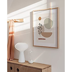 HAUS AND HUES Boho Prints Mid Century Wall Art - Modern Prints Wall Art & Minimalist Poster Neutral Wall Art Boho Art Prints Minimalistic Wall Art Beige Wall Art Neutral Colors UNFRAMED 12"x16"