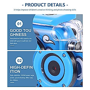 OSALADI Kids Outdoor Toys Kids Digital Camera High Definition Digital Camera 1080p Sports Camera Children Video Recorder Camera Toy Kids Birthday Gifts (Blue) Small Outdoor Camera