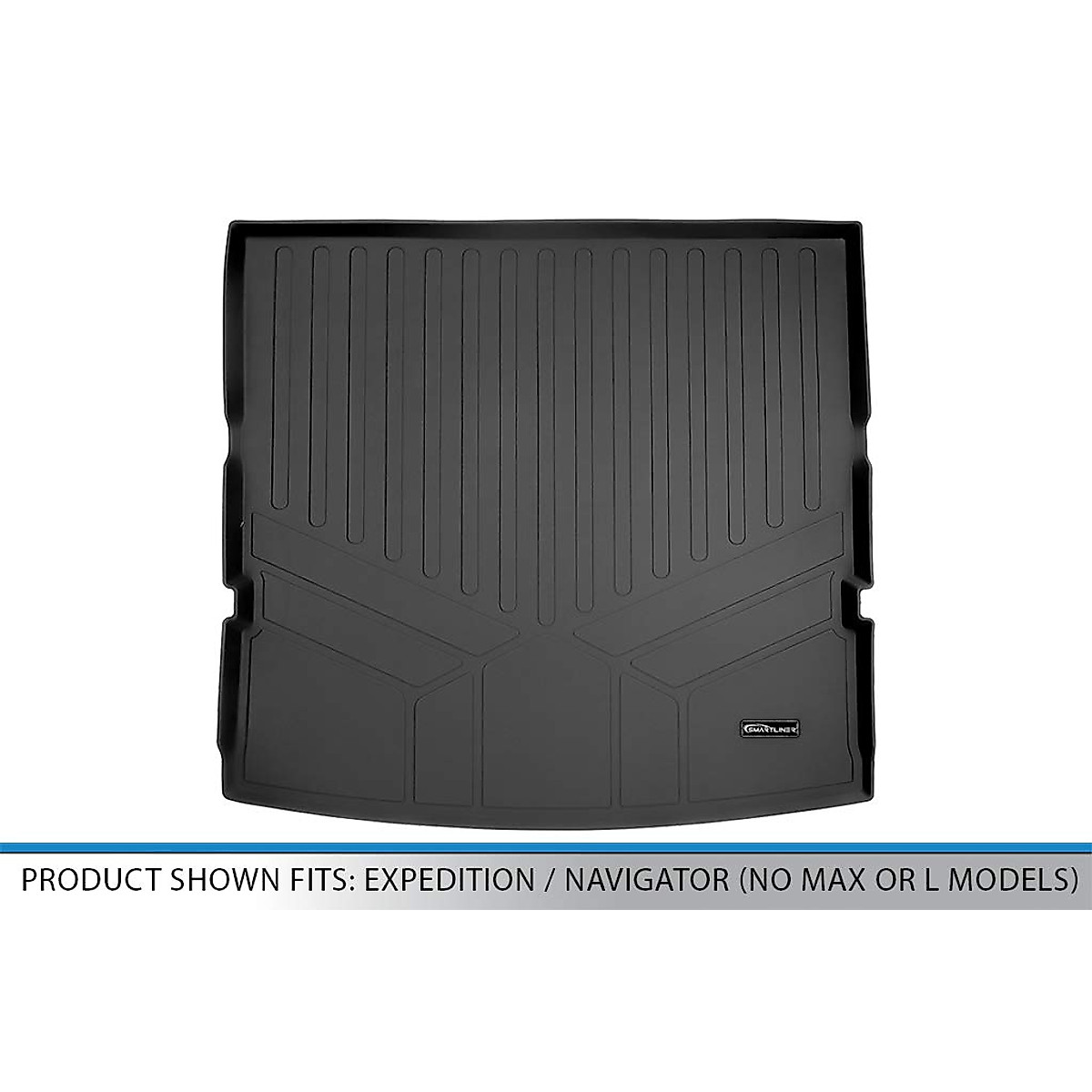 MAXLINER Cargo Trunk Liner Floor Mat Behind 2nd Row Black Compatible with 2018-2022 Expedition/Navigator (no Max or L Models)