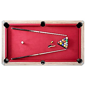 Hathaway Newport 7-ft Pool Table Tennis Combination with Dining Top, Two Storage Benches with Accessories - Driftwood