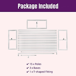 MARTEXBUY 10x20ft Backdrop Stand, Wedding Party Backdrop Stand Pipe Kit Curtain Frame, Professional Background Support, Heavy Duty Backdrop Stand for Wedding Party Celebration Photography Baby Shower