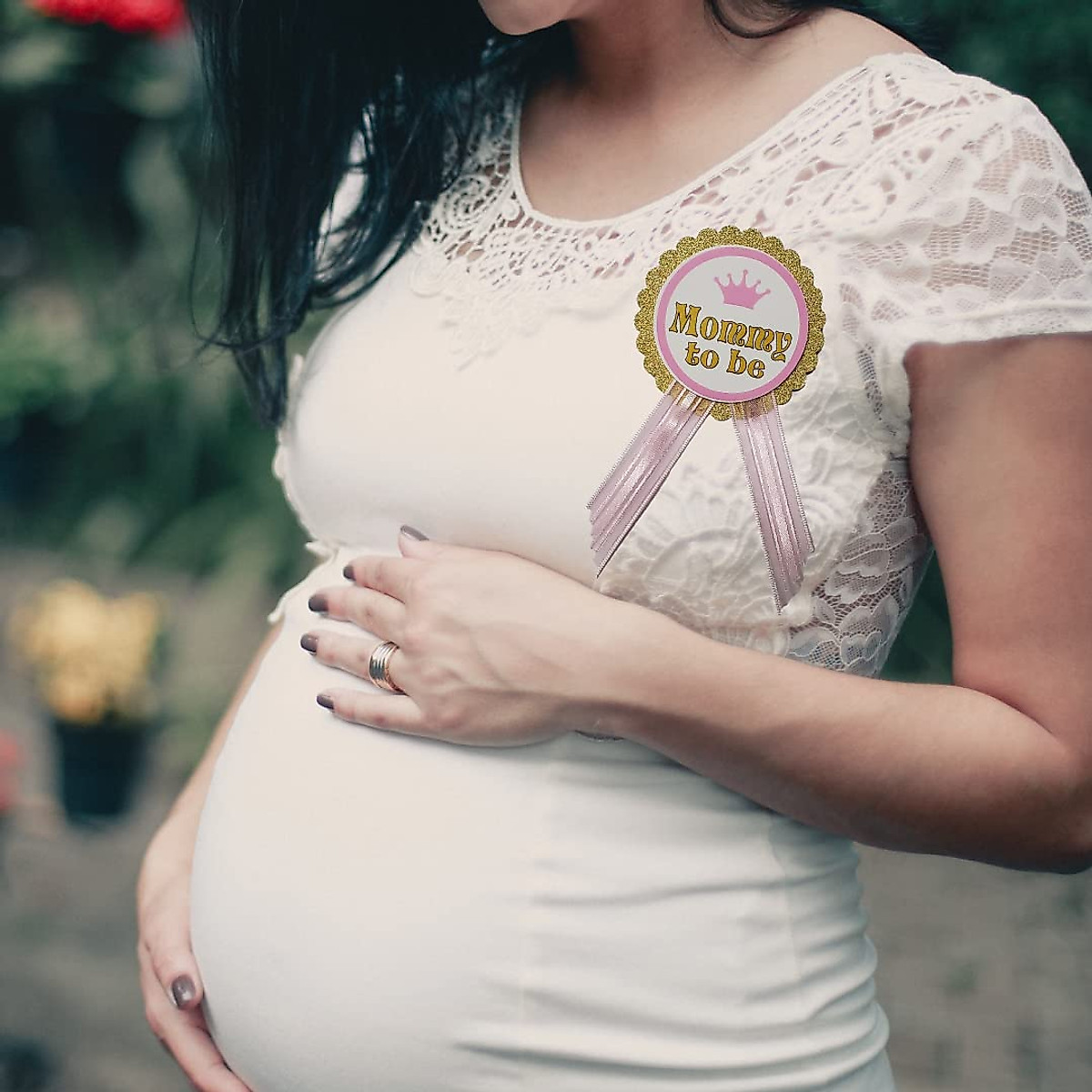 Daddy to Be Pin Princess Mommy to Be Baby Shower dad to wear at Baby Shower, Pink & Gold, It's a Girl, Baby Sprinkle