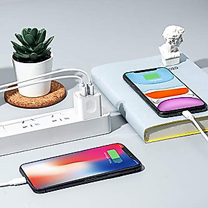 iPhone Charger, 2 Port USB Plug Wall Charger Travel Adapter with MFi Certified 2Pack 3FT Lightning Cable Compatible with iPhone 11 Pro Max/11 Pro/11/Xs Max/Xs/XR/X/8/7/6/SE and More