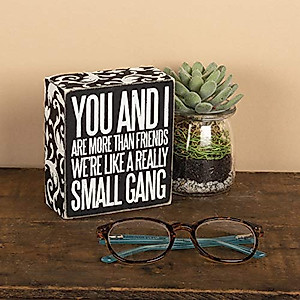 Primitives by Kathy 21338 Floral Trimmed Box Sign, 4" x 4.5", You and I