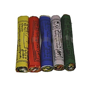 Dharma Store - Tibetan Buddhist Prayer Flags - Made by Tibetan Refugees - Pack of 50