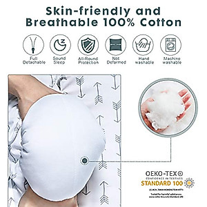 Baby Lounger Cover 100% Soft Cotton Cover Breathable Co Sleeping Bed for Newborn, Portable Infant Floor Seat, Baby Must Have Essentials, Machine Washable (Arrow)