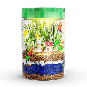 Light-Up Terrarium Kit for Kids - STEM Science Kits - Easter Gifts for Kids - Educational DIY Kids Toys for Boys & Girls - Crafts Projects Ideas for Ages 6 7 8-12 Year Old Age